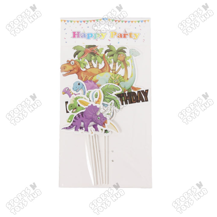 Dinosaur Cartoon Character Cake Topper & Sweet Topper Collection, Dino ...