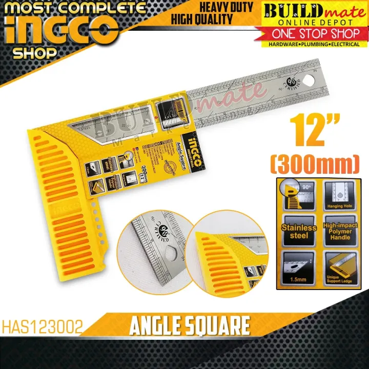 MST Ingco HAS123002 Angle Square Length:300mm 12 Inch I22 | Daraz.pk