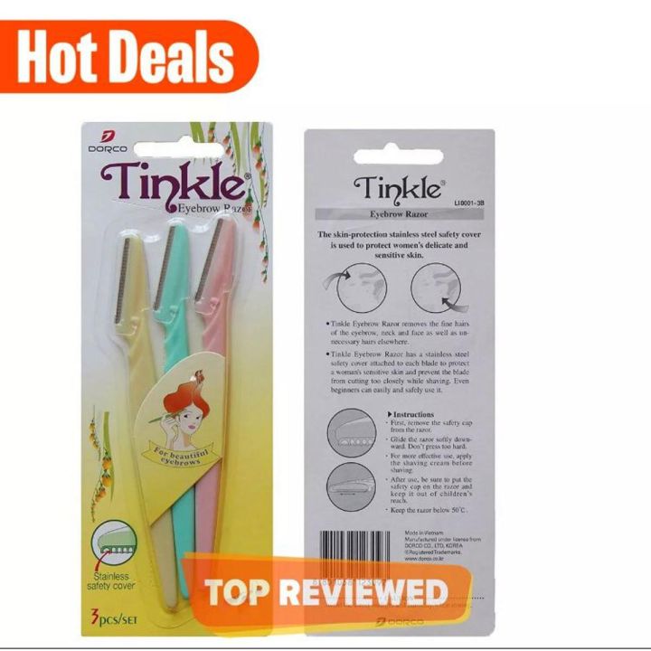 Pack Of 3 Tinkle Razors For Facial Hair And Eyebrows | Daraz.pk
