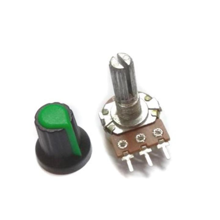 1k Ohm Potentiometer Variable Resistor With Knob Daraz Pk