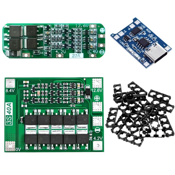 3S 20A & 40A BMS Kits for Lithium Batteries – Single or Bulk 5/10 PCs ...