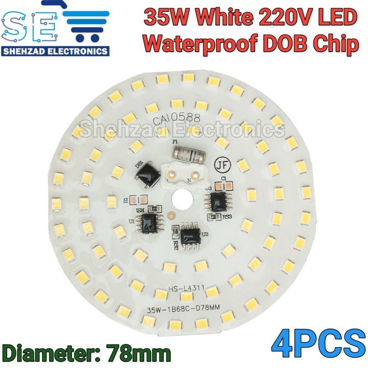 4PCS 35W Waterproof LED Bulb Lamp Chip White DOB Direct AC 220V | Daraz.pk