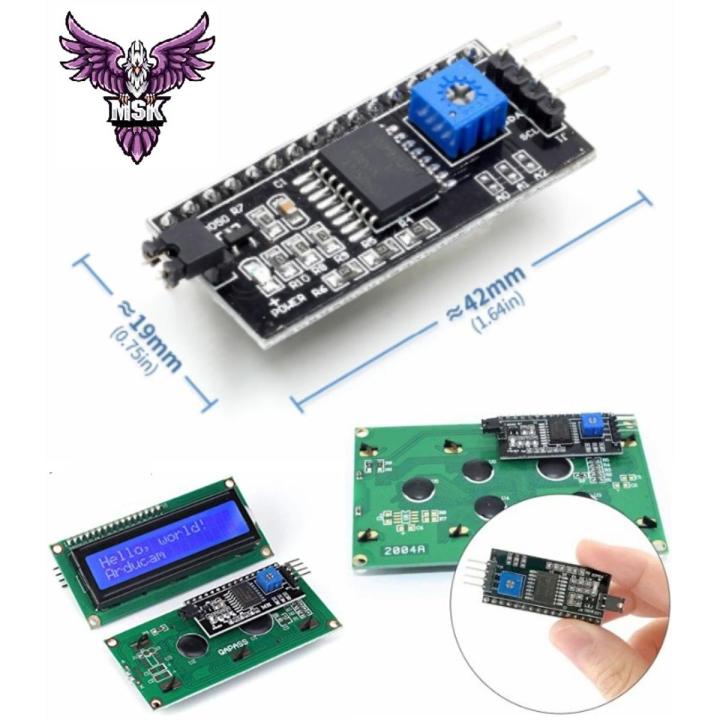 IIC/I2C/TWI Serial interface board For 16x2 LCD | Daraz.pk