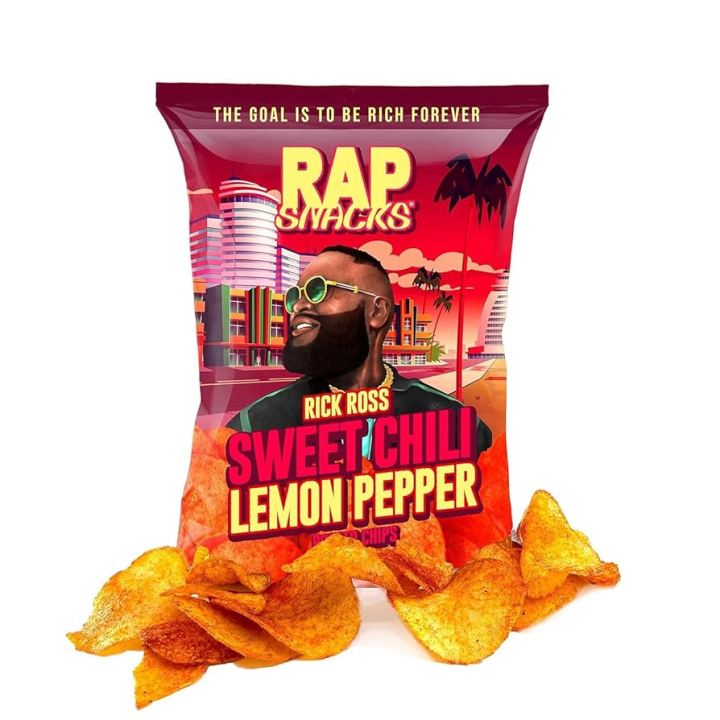 Rap Snacks Rick Ross Sweet Chili Lemon Pepper Flavored Seasoned Potato ...