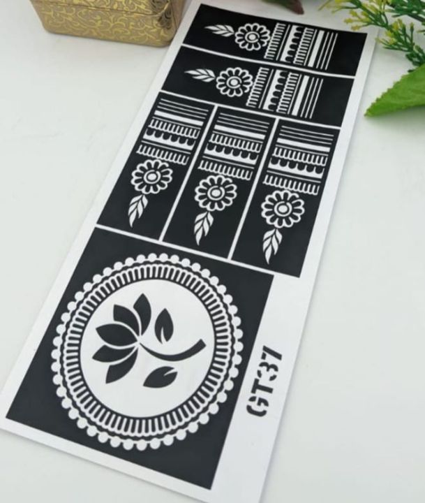 New Trendy Mehndi Design Henna stencil mehndi sticker | Daraz.pk