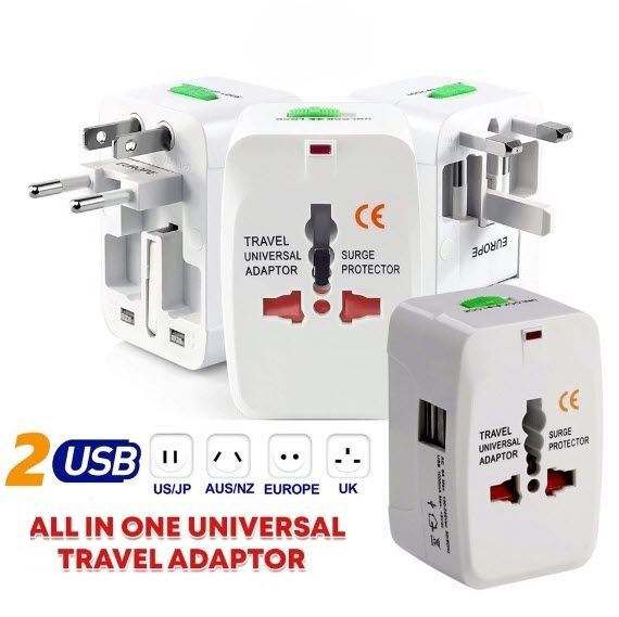Universal Travel Electric Plug Power Socket USB Multi Adapter Converter ...