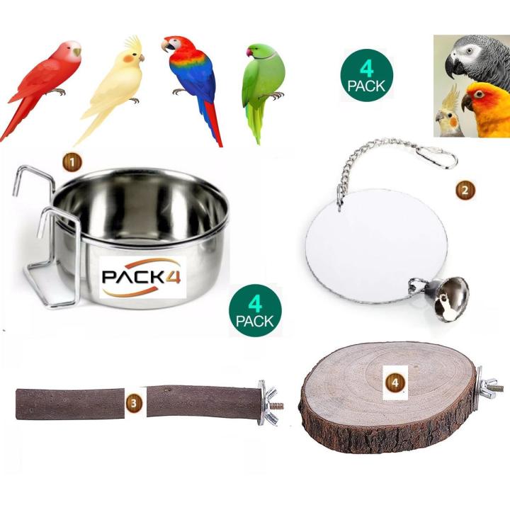 4 pack set of stainless steel bowl with holder, Stain less steel two 2 ...