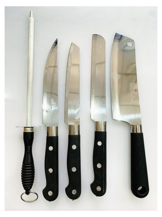 Kitchen Chef set | Stainless Steel Knife set | 3 Kitchen Knives 1 Mini ...