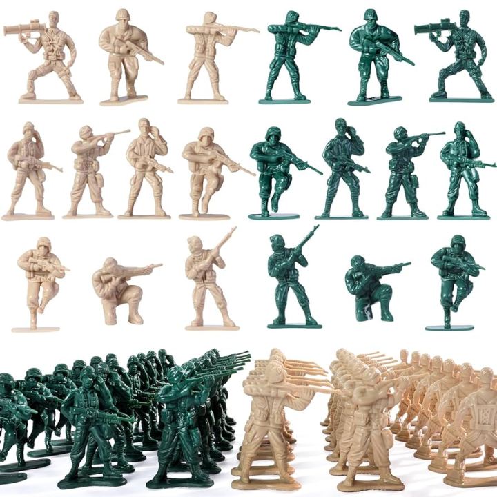 Plastic Army Guys Playset, Action Figures in Assorted Poses 50 Pieces ...