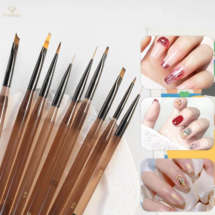 New Nail Art Pen Deign Tool for Nail alon Home DIY Nail Drawing Pen 6 ...