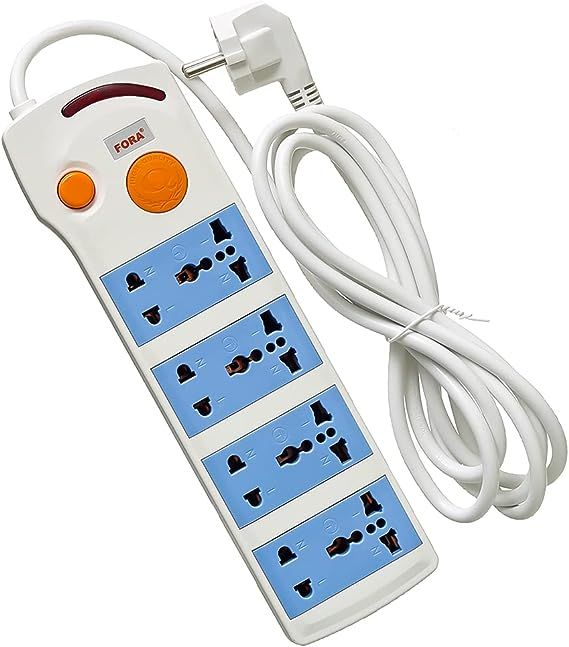 Original Geepas Extension Socket ,4 Meter wire, Rated voltage: 250V ( 2 ...