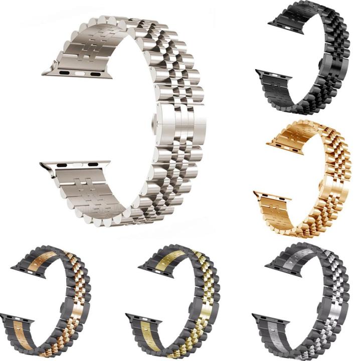 Stainless Steel Watch Band For Appl Watch 40mm 41mm 42mm 44mm 45mm 49mm ...