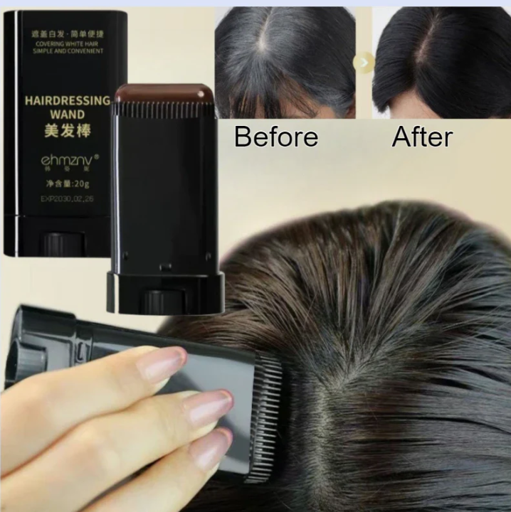 Hair Color Touch-Up Stick – Instant Gray Root Concealer Wand for Women ...