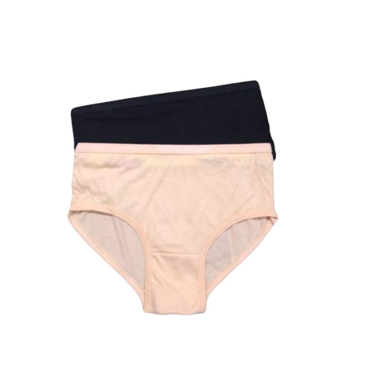 Black & Skin Cotton Underwear for Girls / Women - Pack of 2 Pcs | Daraz.pk