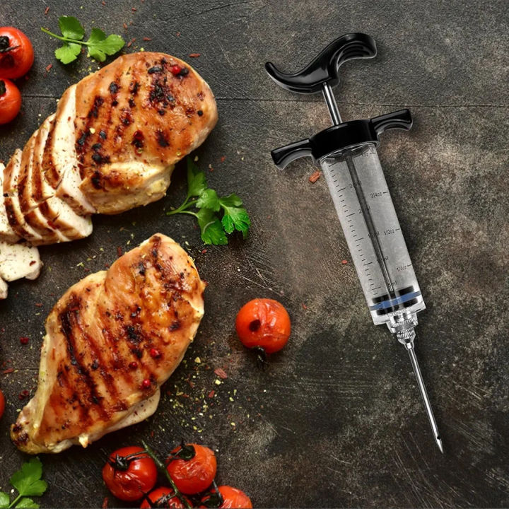 Meat Injector Syringe Multi Use Turkey Chicken Baster Syringe Meat ...