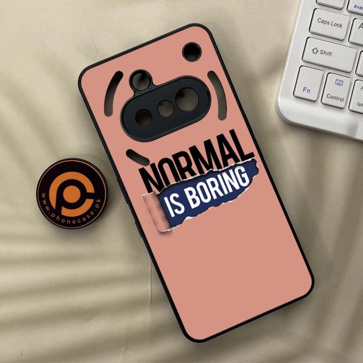 Nothing Phone 3a - Normal is Boring Design - Premium Metal Printed soft ...
