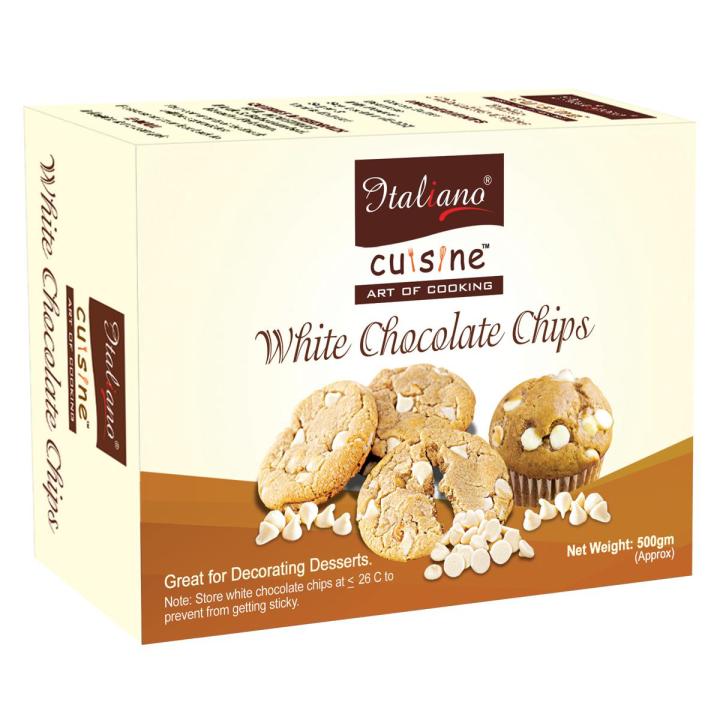 Italiano White Chocolate Chips Box 500gm | Daraz.pk