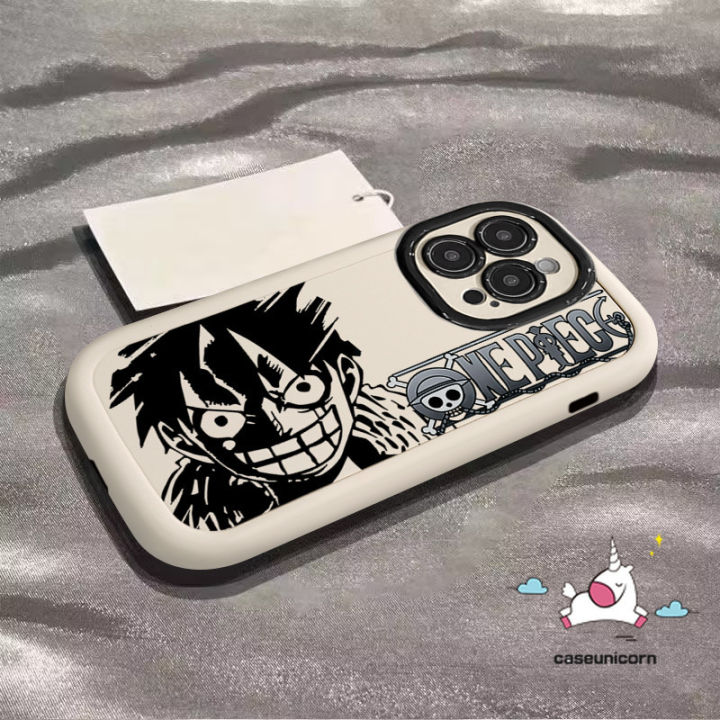 Cool Graffiti Painting Cute Luffy Case Compatible for IPhone XR 15 11 ...
