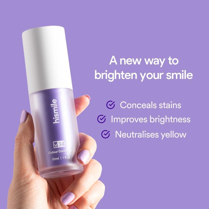 Hismile v34 Colour Corrector, Tooth Stain Concealer, Teeth Whitening ...