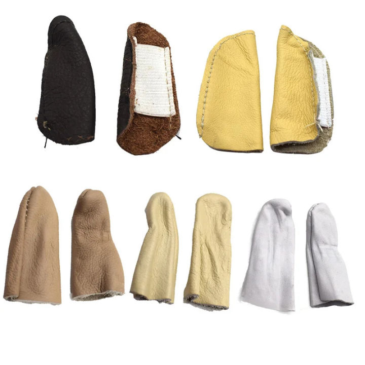 10PCS Leather Finger Cots Thumb and Finger Guards Protectors Jewelry ...