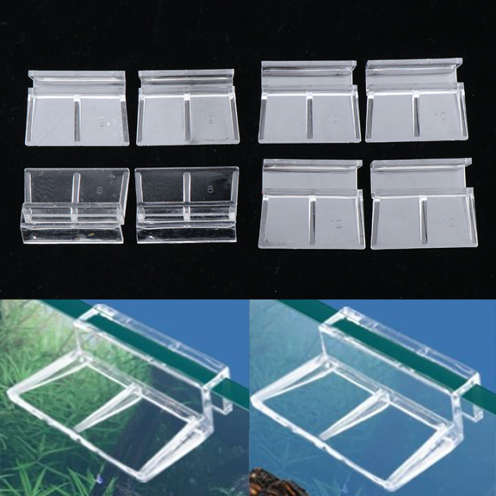 2Pcs Acrylic Bracket Aquarium Glass Cover Holder For Rimless Aquarium ...