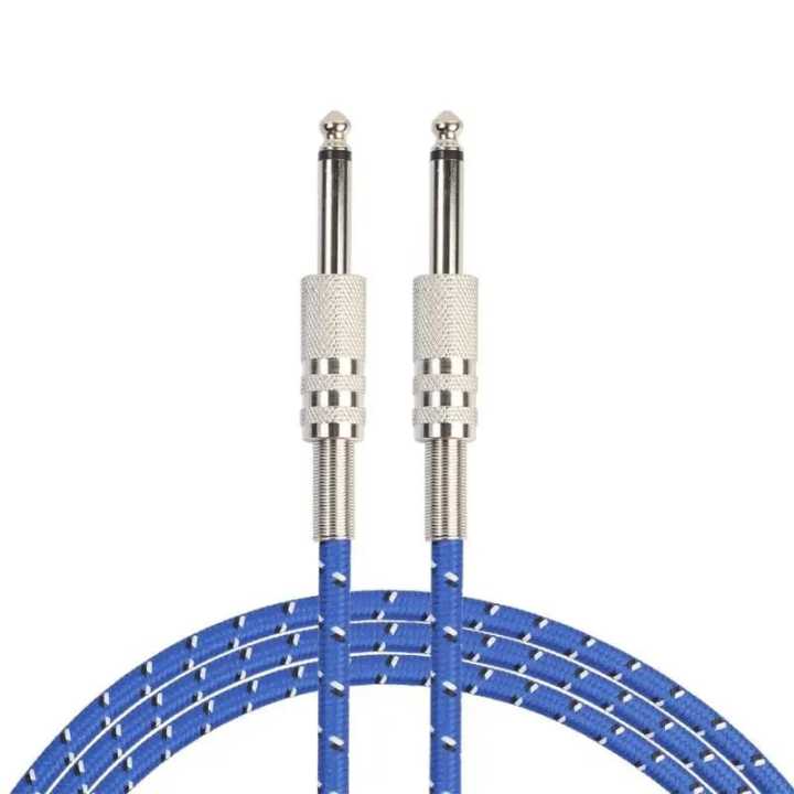 Professional Audio Convert Cables 6.35mm Male to Male Audio Cable Mono ...