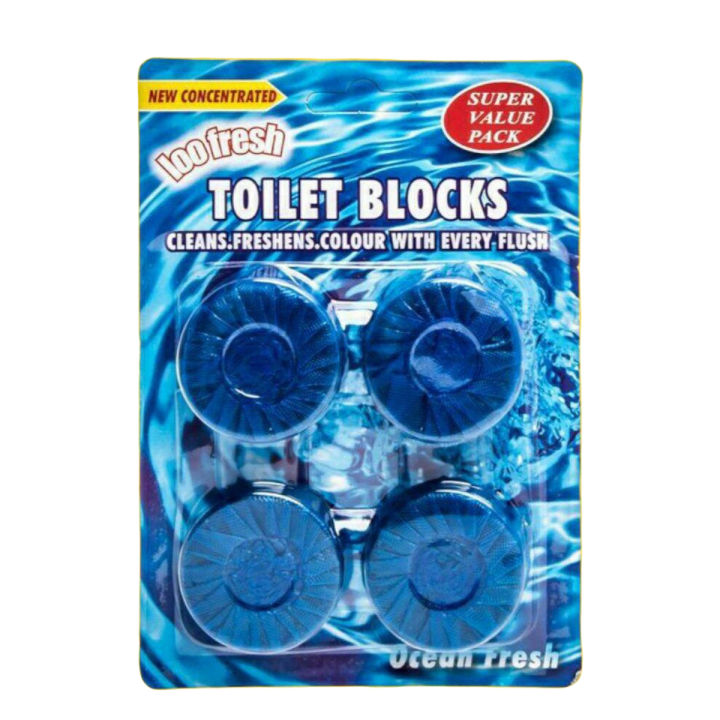 AlClean Pack of 4 Home Toilet Cleaner Ball Powerful Automatic Flush ...
