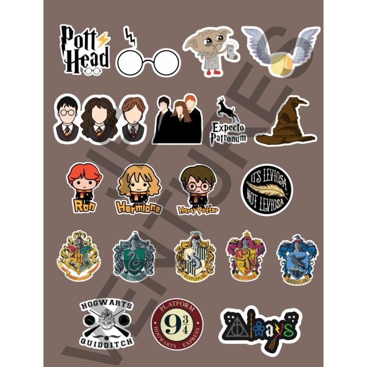 【Rong Cai】 20 Pcs Harry Potter Vinyl Waterproof Sticker Set | Daraz.pk