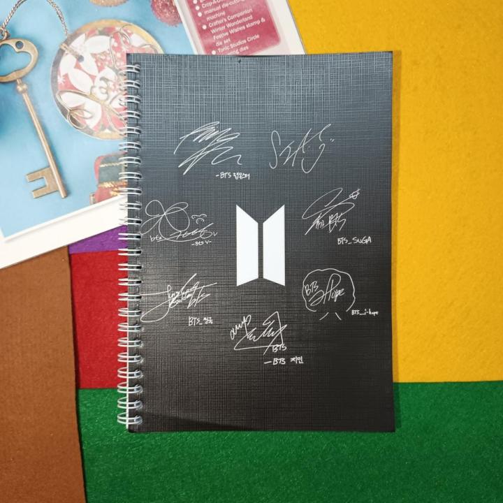 MyKitab - BTS Signature Personal NoteBook A5|Notebook for Girls and ...