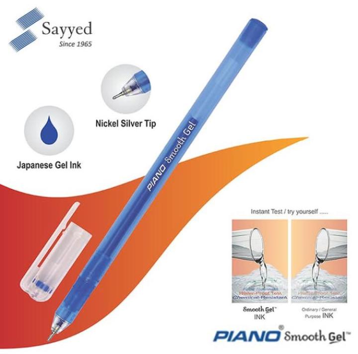 Piano Smooth Gel Pen – Pack of 10 | Daraz.pk