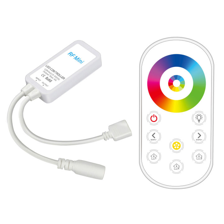 LED Controller Wireless Radio Frequency RF Ultra-Thin Mini Press Full ...