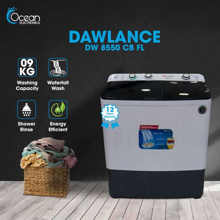 Dawlance Twin Tub Washing Machine DW 8550 CB FL , Top load Washer and ...