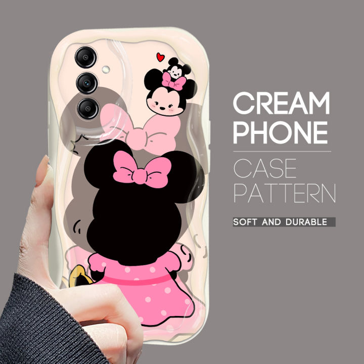 BILI for Samsung A15 A15 5G Back Cover Hairy Character Pattern Cream ...