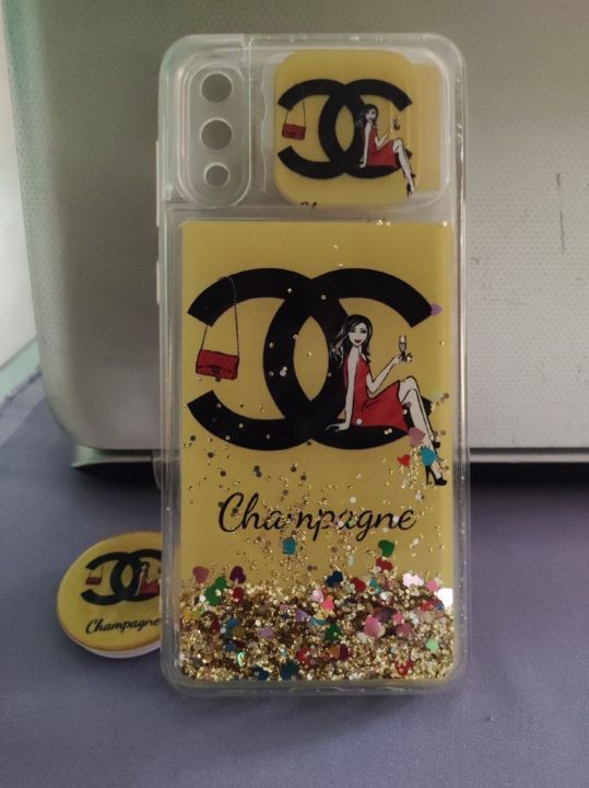 For SAMSUNG A02 back cover for girls fancy glitter moving cover for ...