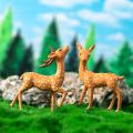 Art Statue Mini Deer Miniature Statue Cute Realistic Sika Deer ...