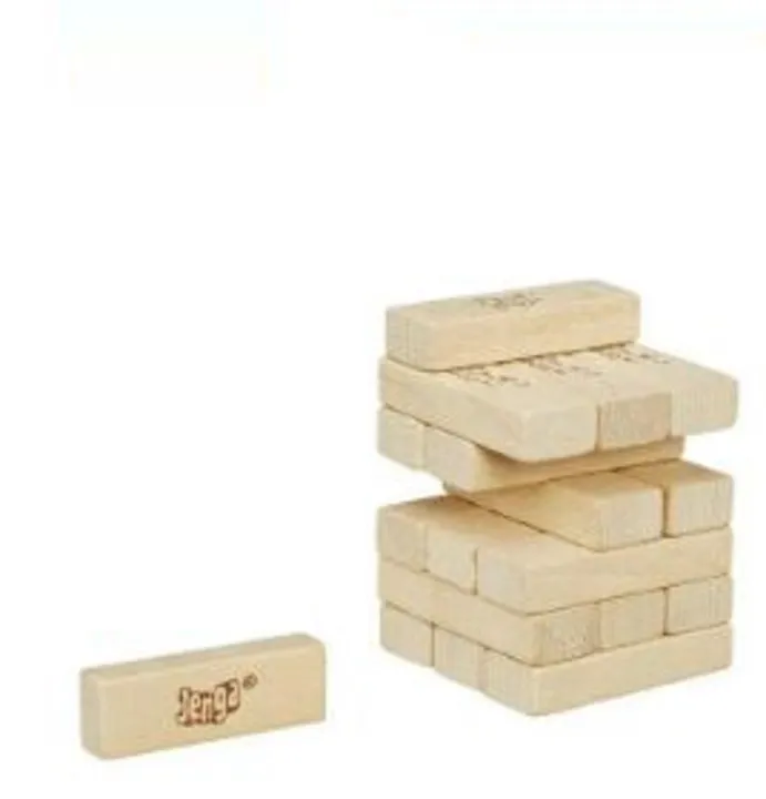 Wooden Mini 21-pcs Jenga Game for Kids & Adults - 1 Piece | Daraz.pk