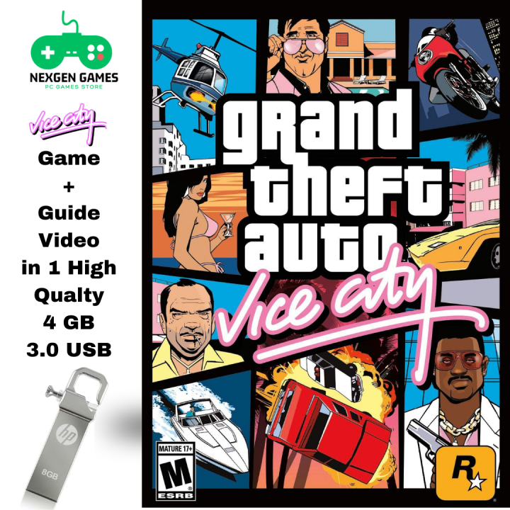 GTA Vice City Game For PC & Leptops in DVD, USB, Digital Downlod - PC ...