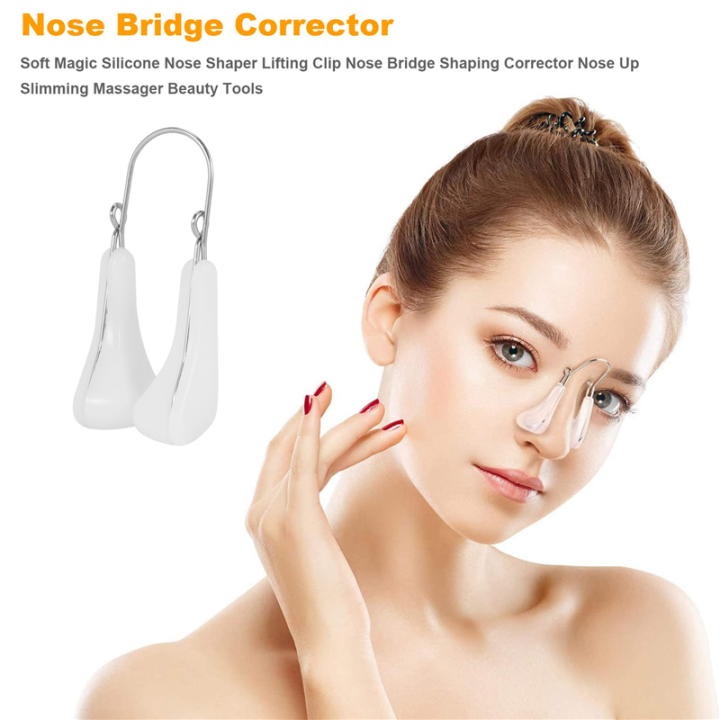 JAERBEE 1 Pc Soft Magic Silicone Nose Shaper Lifting Clip Nose Bridge ...