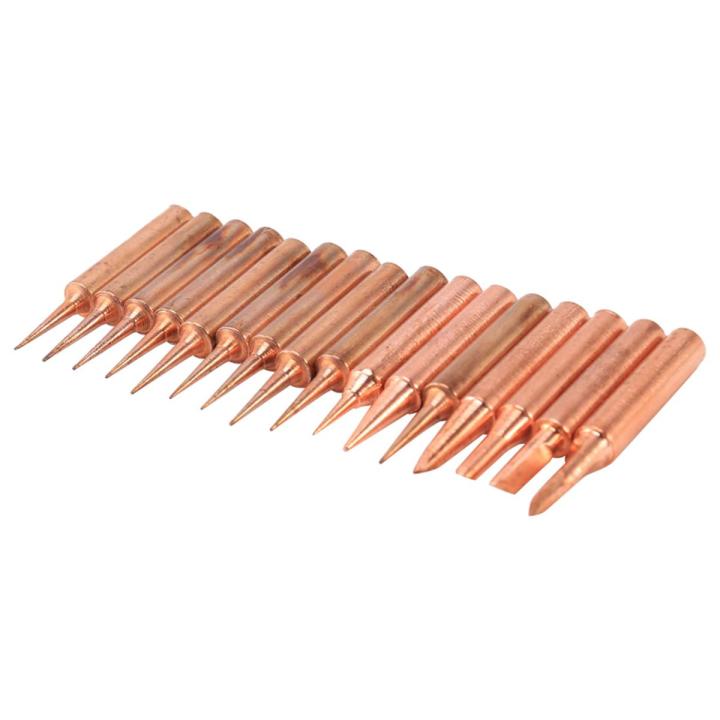 936 soldering iron tip pure copper 900m soldering tip set 16PCs | Daraz.pk
