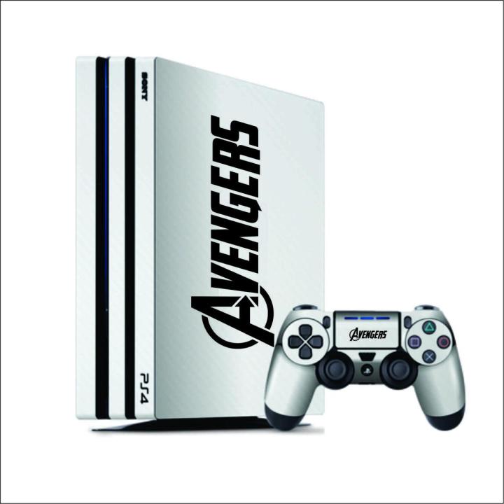 Sony Ps4 Pro Skins Avengers Style with 2 Controllers( just skin not ...