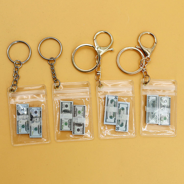 Dollar Pendant Mini Transparent Bag Coin Jewelry Mini Money Bag ...