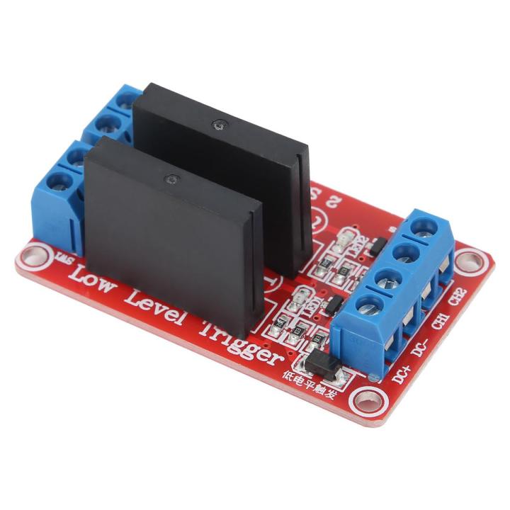 2 Channel SSR State Relay Module Low Trigger 2A DC 5V for Arduinos ...