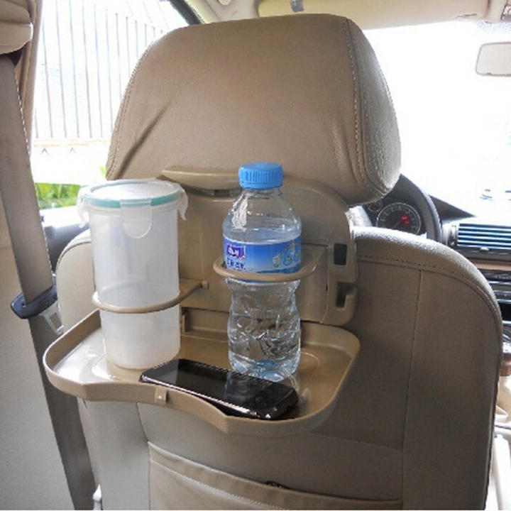 1 Pc Folding Car Back Seat Table Stand Black – Portable Car Organizer ...