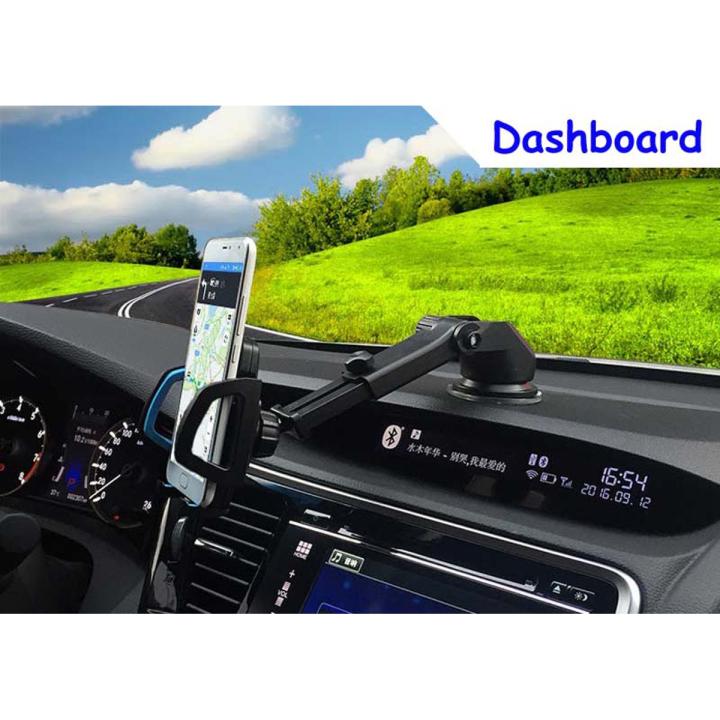 Soft Tube Windshield Dashboard Desktop Car Mobile Holder Stand (360 ...