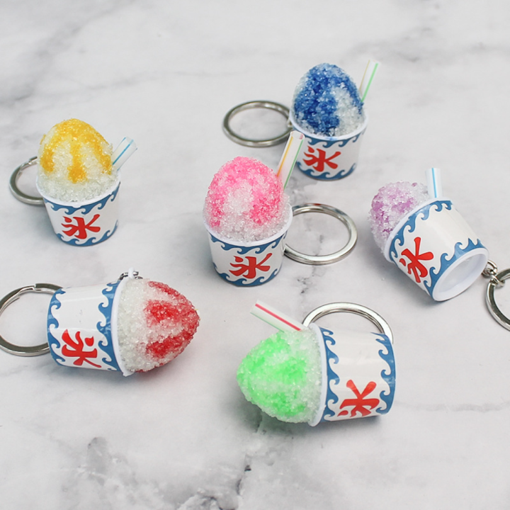 10cm Size Smoothie Keychain Realistic Look Multi-Color Pvc Material ...