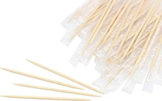 (Pack of 250) Individually Wrapped Wood Toothpicks Wooden Toothpicks ...