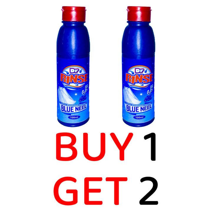 Dr Rinse - Blue Neel (Safely Brightens Colors) - 100ml - ((2 bottle in ...