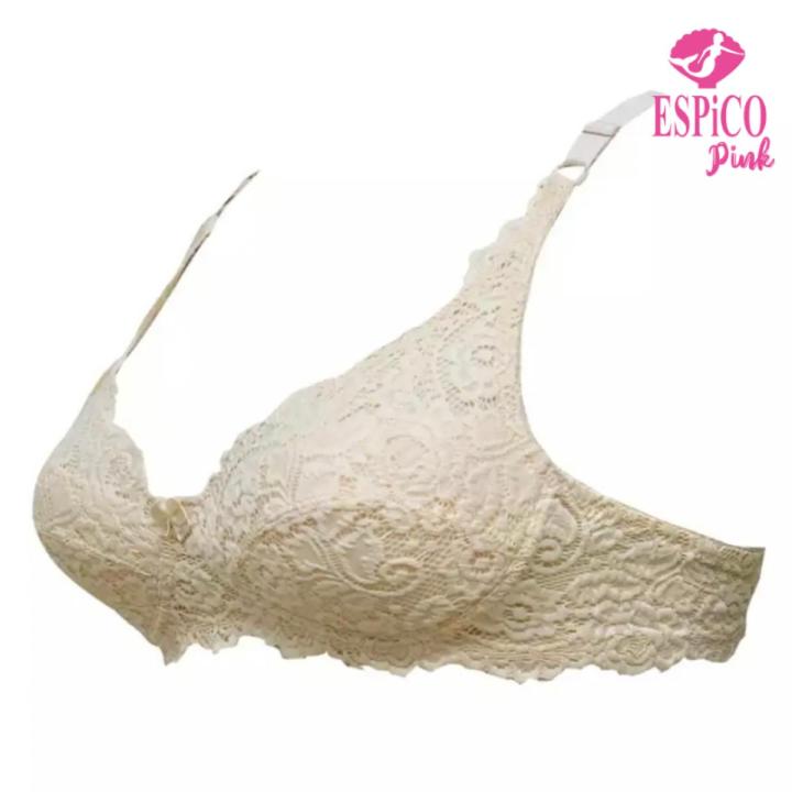 Blue Broom Pack Of Three Bras, European Galloon Lace Bra Pack of Three ...