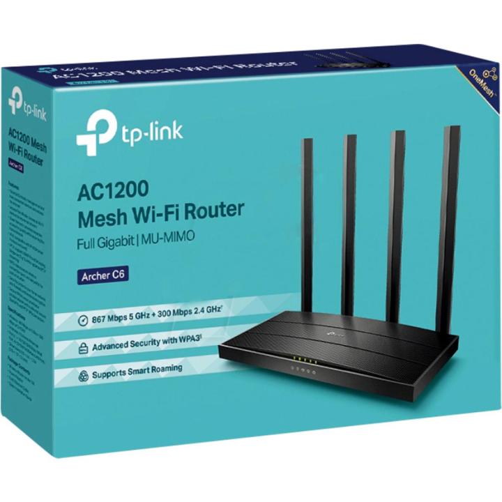 TP-Link AC1200 Archer C6 Mesh Wi-Fi Router | Daraz.pk