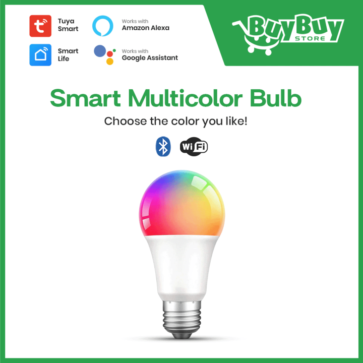 Tuya Smart Home Multi Color LED Bulb Bluetooth Remote Control RGB Light ...